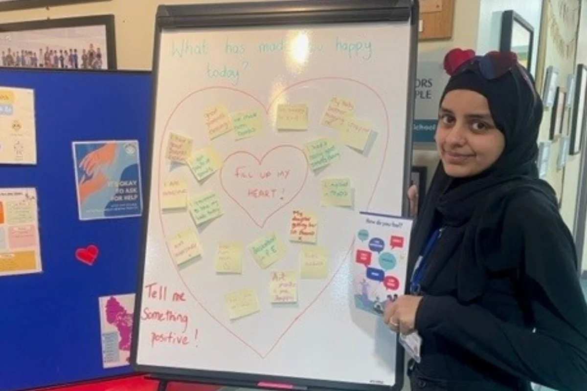 Sharing positivity with children and parents on Valentine's Day - Compass