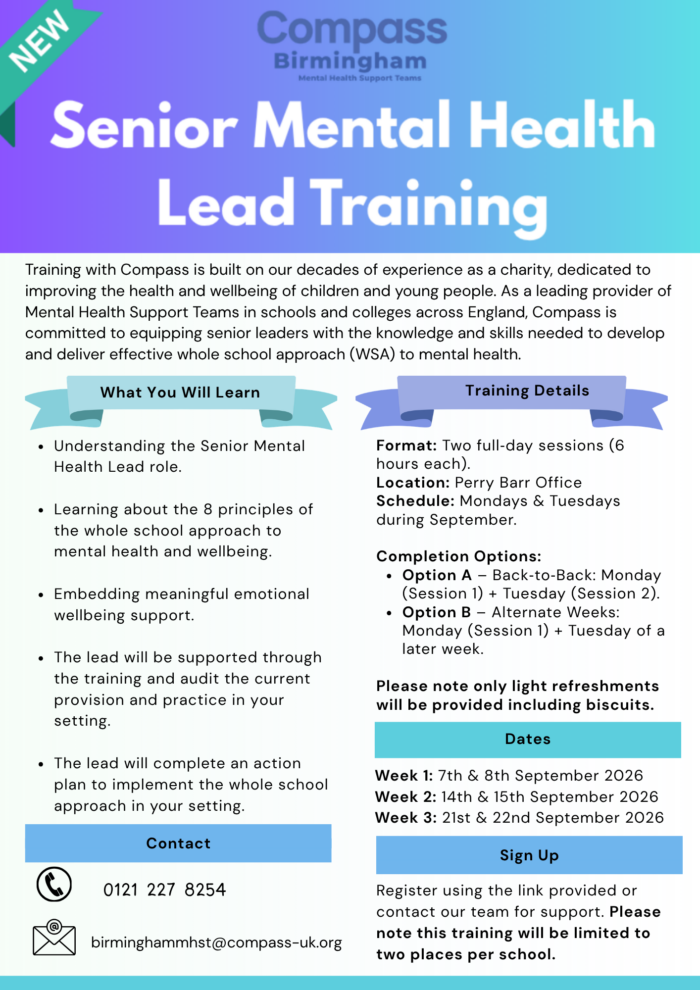 Senior Mental Health Lead Training – Supporting Whole School Approach ...